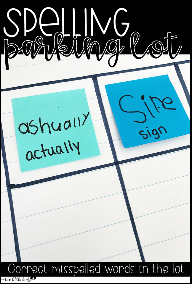 A Quick Fix for Misspelled Words - Two Little Birds Teaching