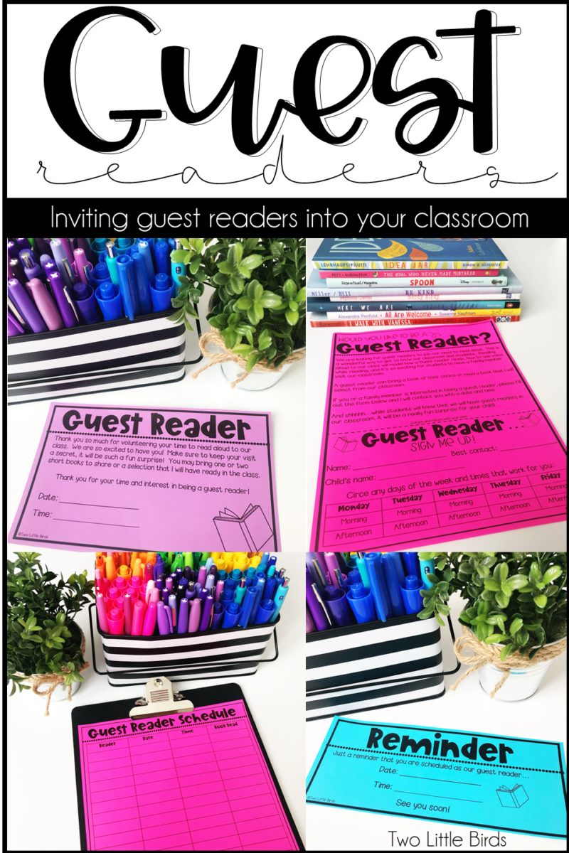 Starting a Guest Reader Program in Your Classroom - Two Little Birds ...