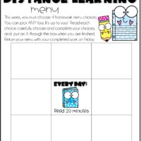 Editable Homework Menu | At Home Learning Menu - Two Little Birds Teaching