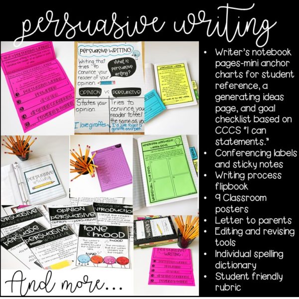 Writers Workshop: Writing Workshop Lessons, Writer's Notebook, Posters ...