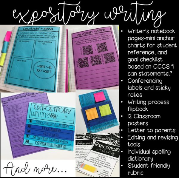 Writers Workshop: Writing Workshop Lessons, Writer's Notebook, Posters ...