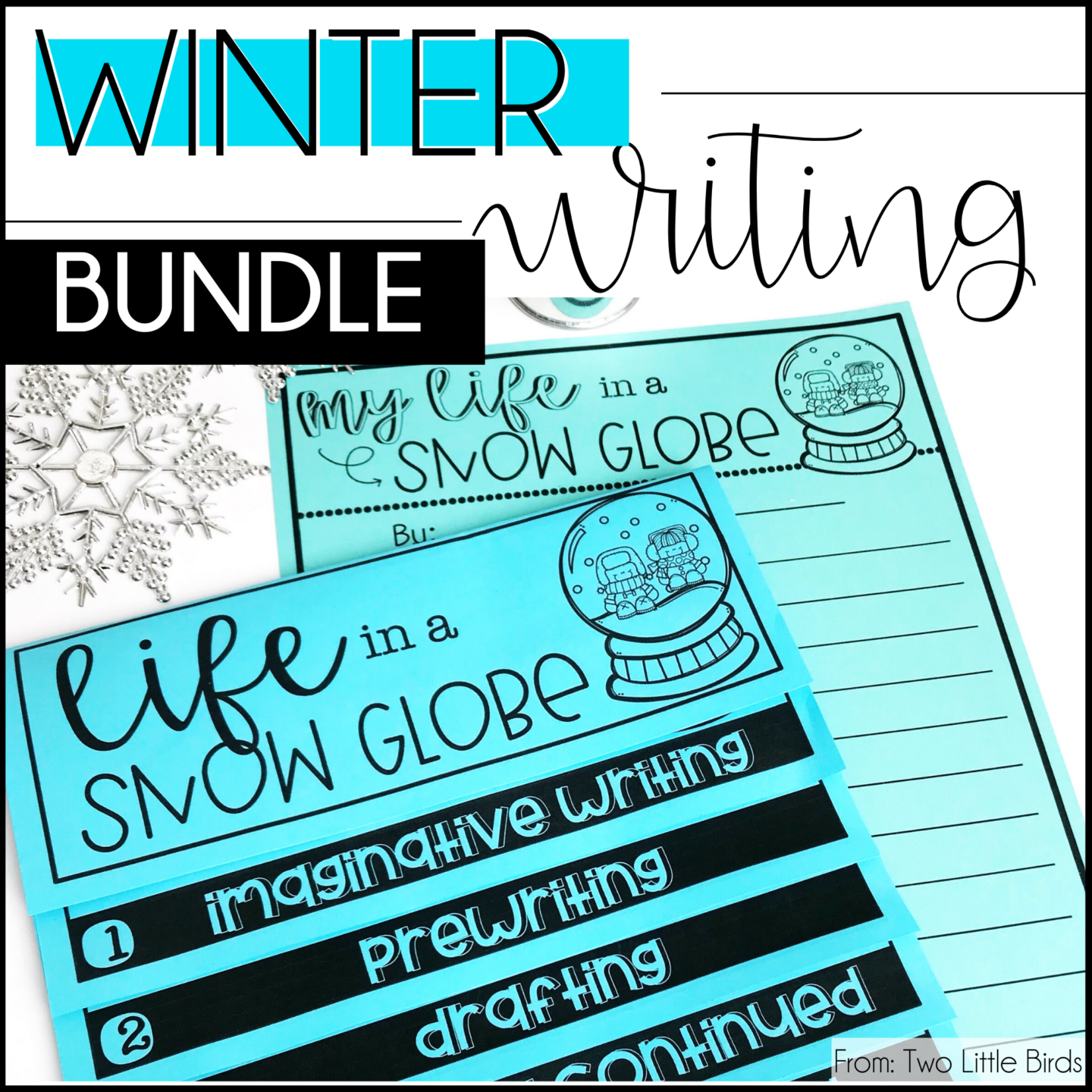 Winter Writing & Holiday Writing Activities Bundle - Two Little Birds ...