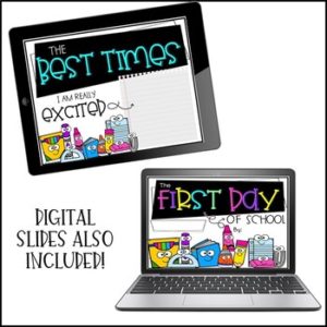 Back to School Activities | Editable Forms, First Day Book Bundle - Two ...