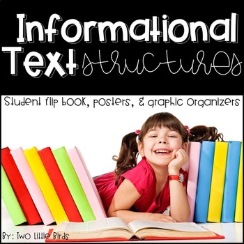 Informational Text: Text Structures Posters, Graphic Organizers, Flip ...