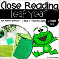 Leap Year: Close Reading Passage & Activities for Leap Year - Two ...