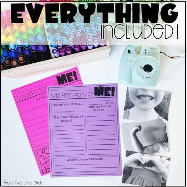 The Best Part of Me Writing Activity and Display - Two Little Birds ...