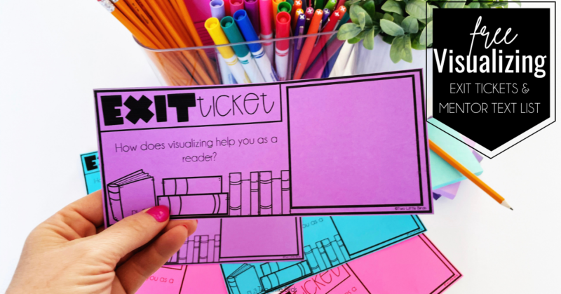 Free Visualizing Exit Tickets & Mentor Text List - Two Little Birds ...