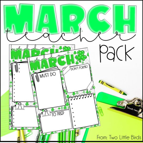 March Activities for Upper Elementary Students - Two Little Birds Teaching