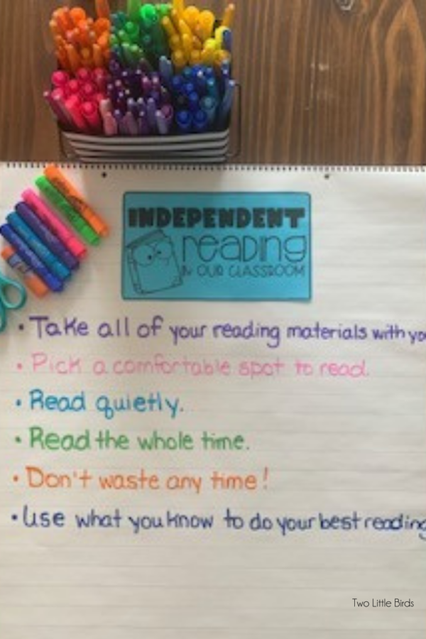 5 Anchor Charts You Need to Launch Reading Workshop - Two Little Birds ...