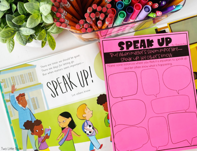 Speak Up: Student Activities to Take Action - Two Little Birds Teaching