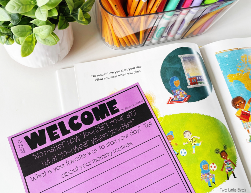 All Are Welcome: Activities to Build a Class Community - Two Little ...