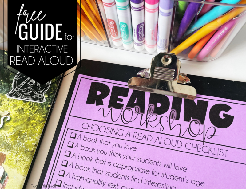 A Guide to Interactive Read Aloud - Two Little Birds Teaching
