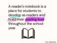 How to Set Up Student Reader's Notebooks - Two Little Birds Teaching
