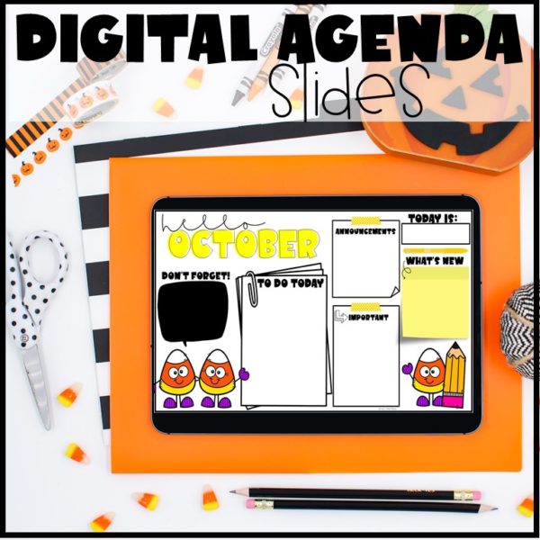 October Digital Agenda Slides, Digital Stickers, Book Reviews ...