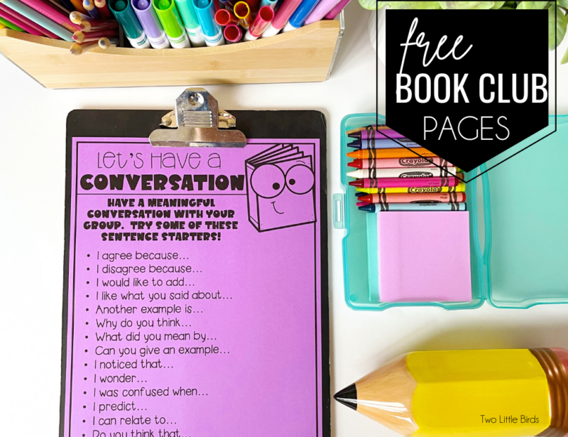 Getting Started with Book Clubs - Two Little Birds Teaching