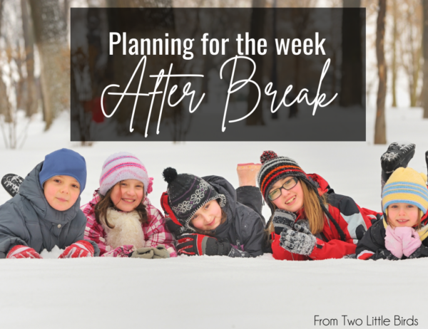 Planning for the Week After Winter Break - Two Little Birds Teaching