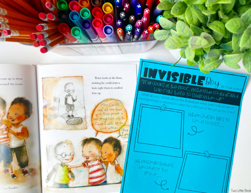 The Invisible Boy: Activities to Teach Kindness - Two Little Birds Teaching