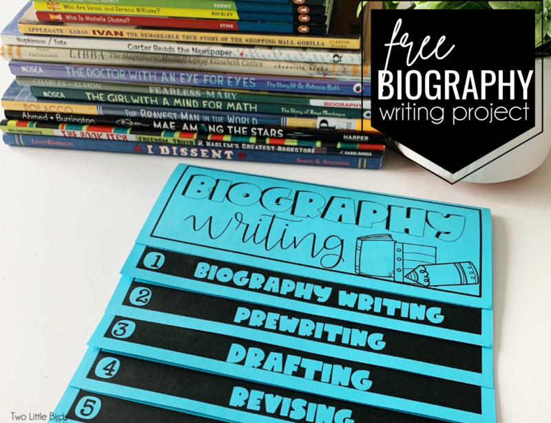 Free Biography Writing Project Pack - Two Little Birds Teaching