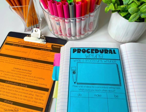 5 Mini-Lessons to Teach Procedural Writing - Two Little Birds Teaching