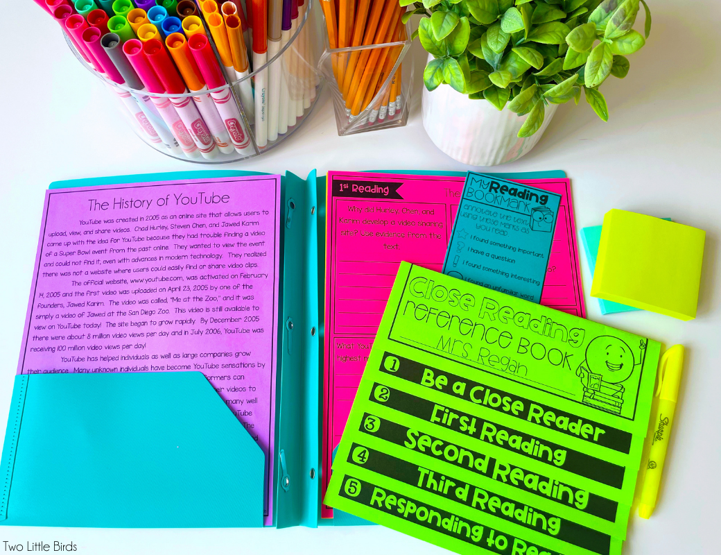 Close Reading: Giving Students a Purpose for Repeated Reading - Two ...